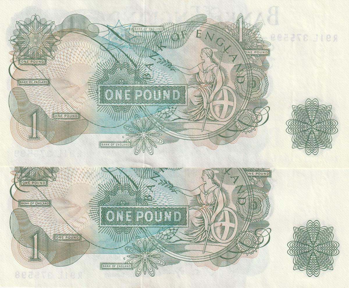 Great Britain 1 Pound 1966 Consecutive Pair - Klondike - Numismatic ...