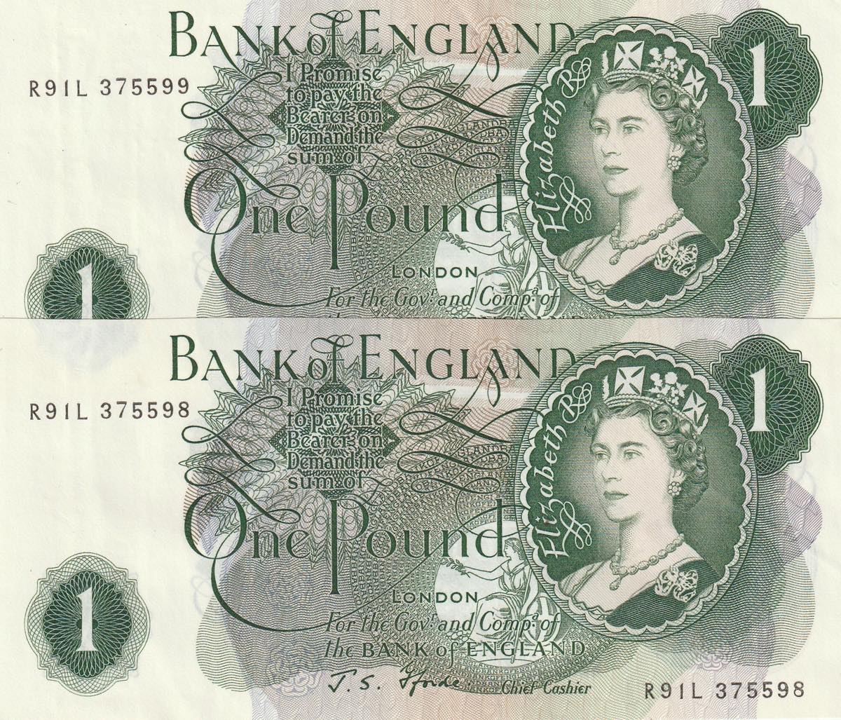 Great Britain 1 Pound 1966 Consecutive Pair - Klondike - Numismatic ...