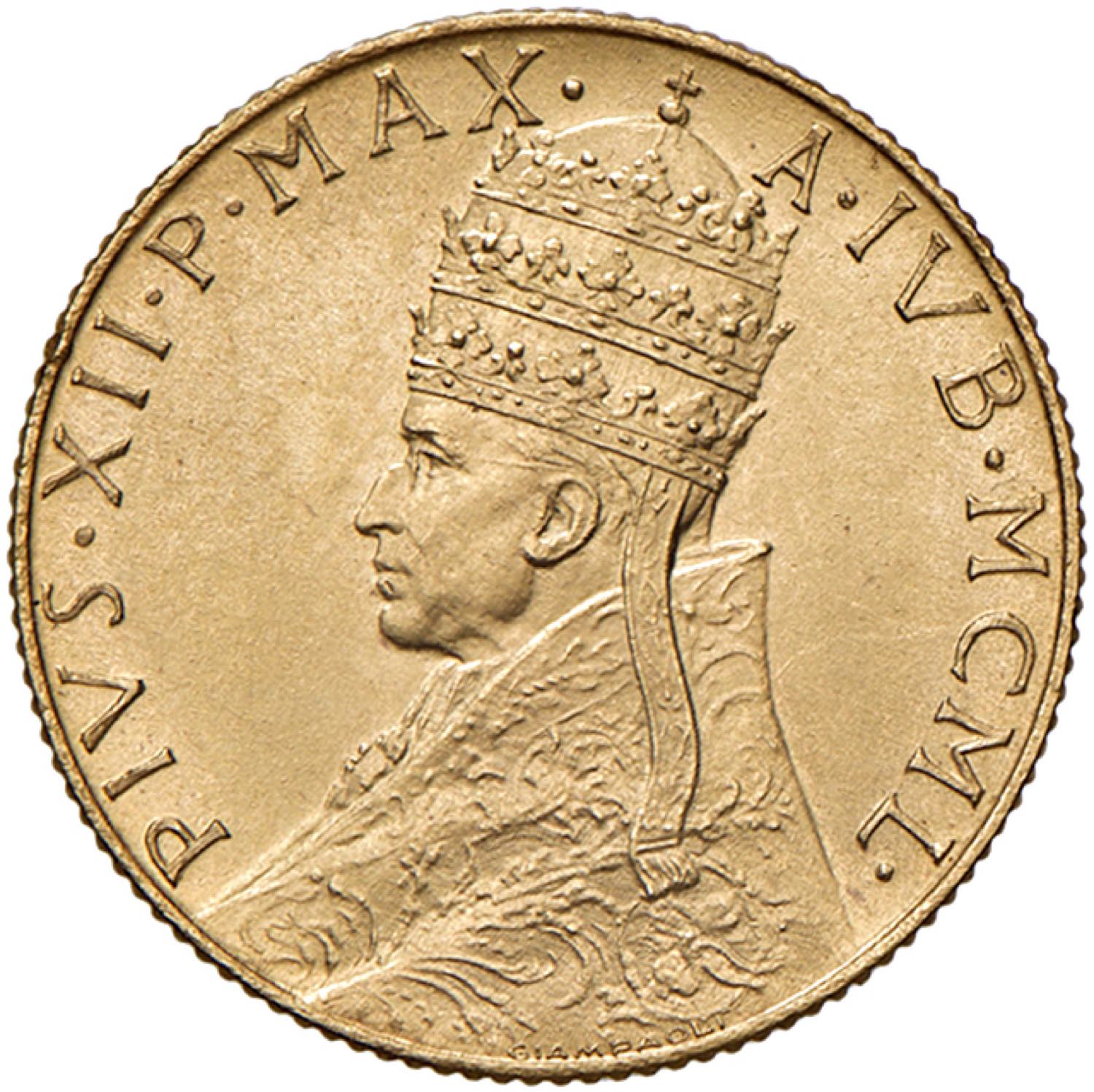 ROMA PIO XII (1939 - 1958) CENTO LIRE 1950 ... - Numismatica Negrini - Coins and Medals Auctions ...