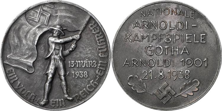 Drittes Reich Zinkmedaille 1938. Arnoldi ... - Auktionen - Höhn ...